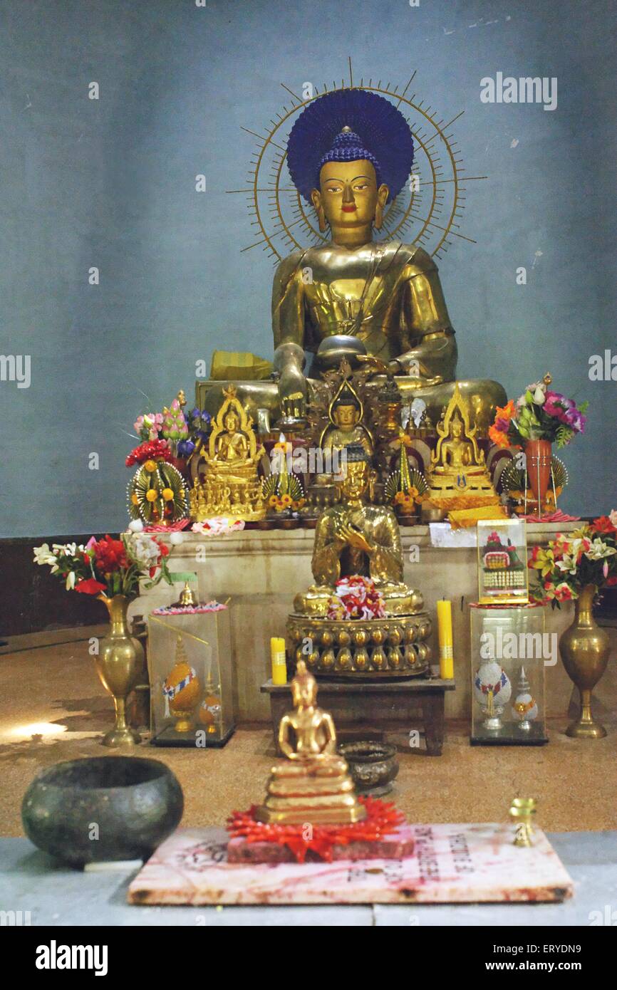 Statues ; Lumbini Dharmodaya Buddha Vihar ; UNESCO World Heritage site ...