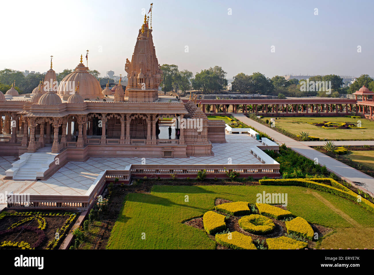 BAPS Swaminarayan temple ; Bhavnagar district ; Gujarat ; India Stock ...