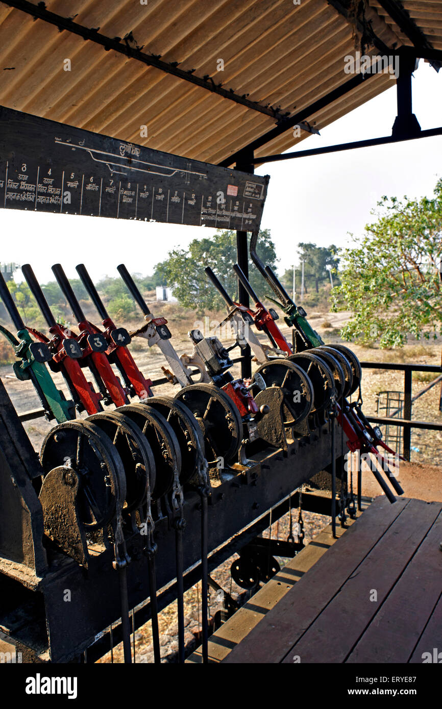 Railway levers hi-res stock photography and images - Alamy