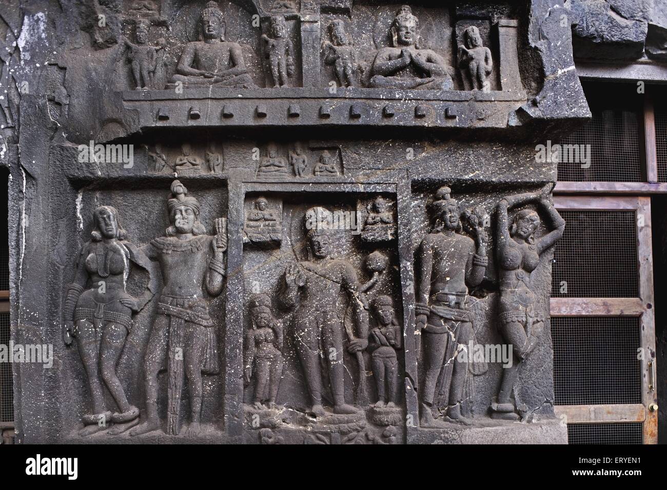 Statues in karli karla cave chaityan in second century BC ; Lonavala ...
