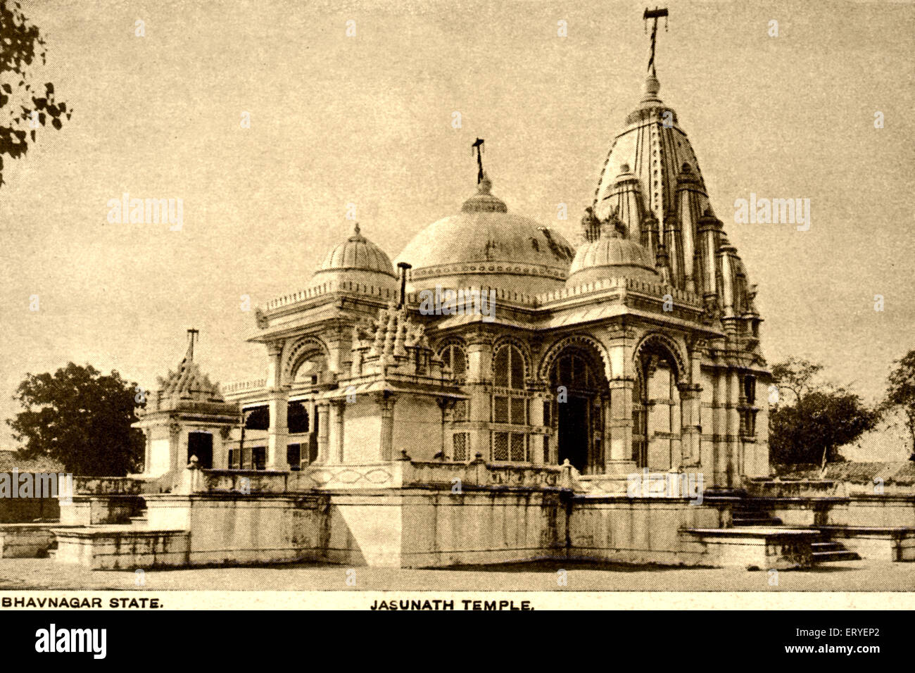 aad 163892 - Old vintage 1900s Jasunath Shiva Temple Bhavnagar ...