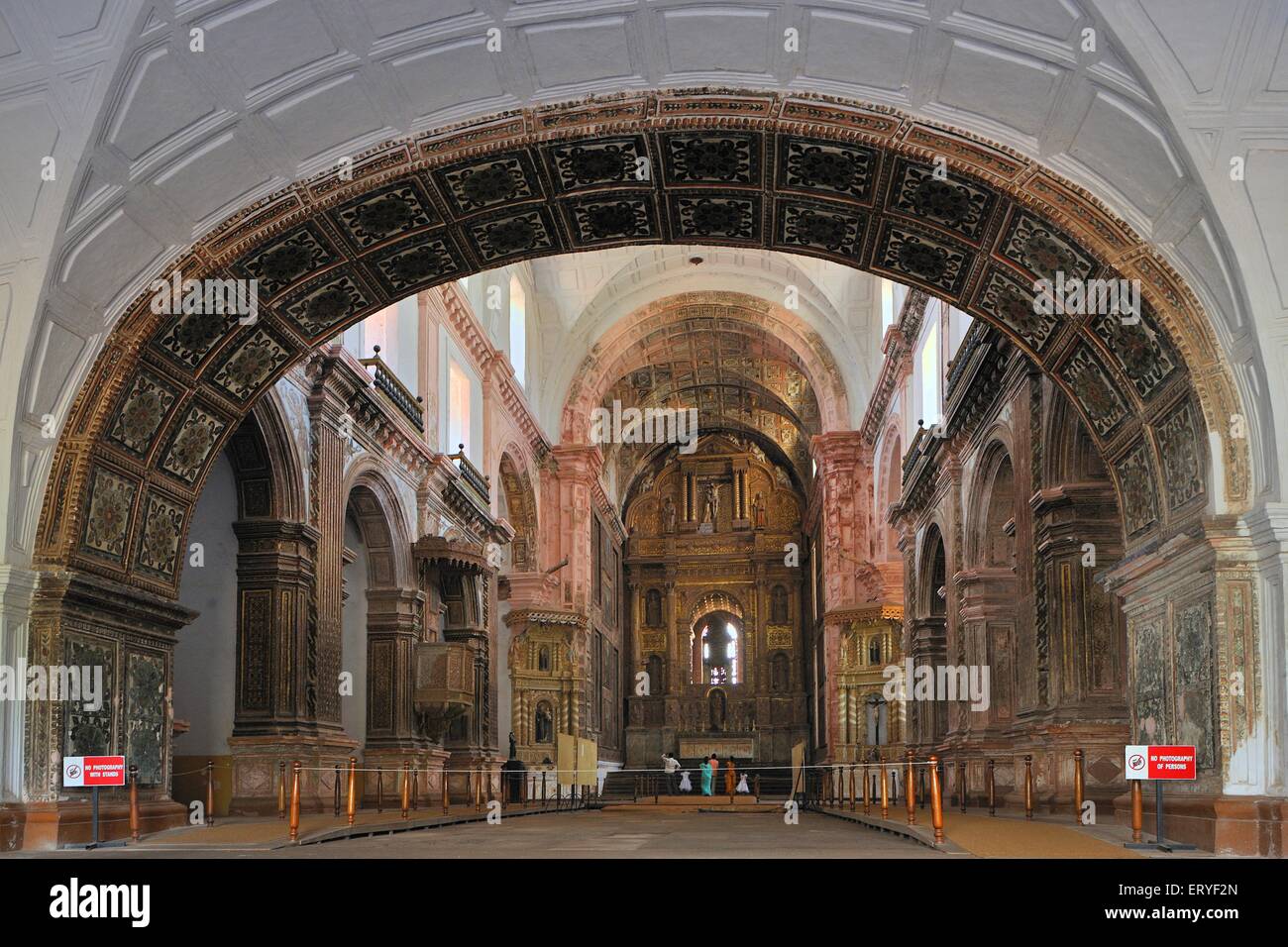 Interiors of Church Of St Francis Of Assisi Goa India Stock Photo - Alamy