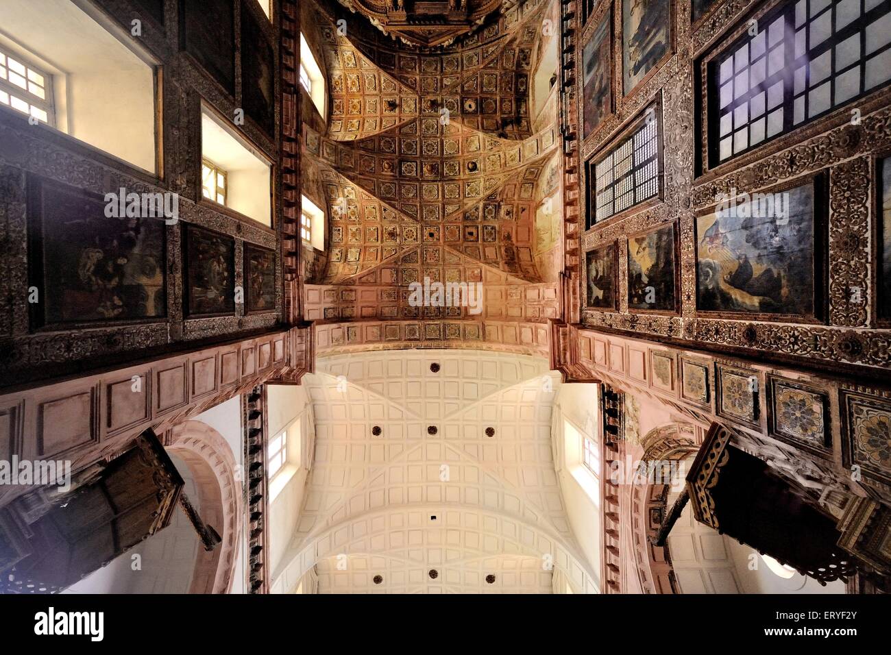 Inside church Of St Francis Of Assisi in 1521 AD ; Old Goa ; Velha Goa ...