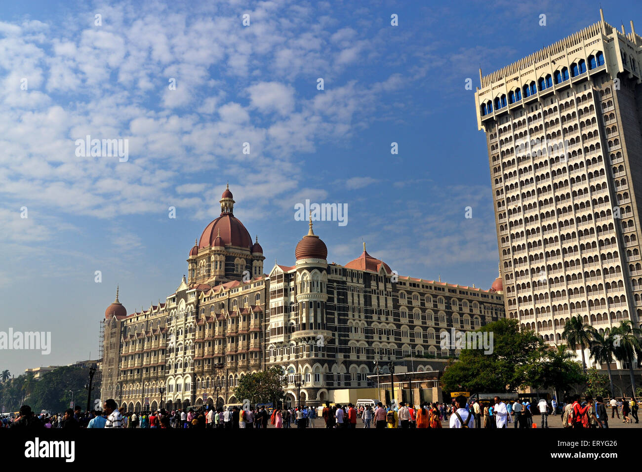 Taj Mahal hotel at Apollo Bunder ; Bombay Mumbai ; Maharashtra ; India ...