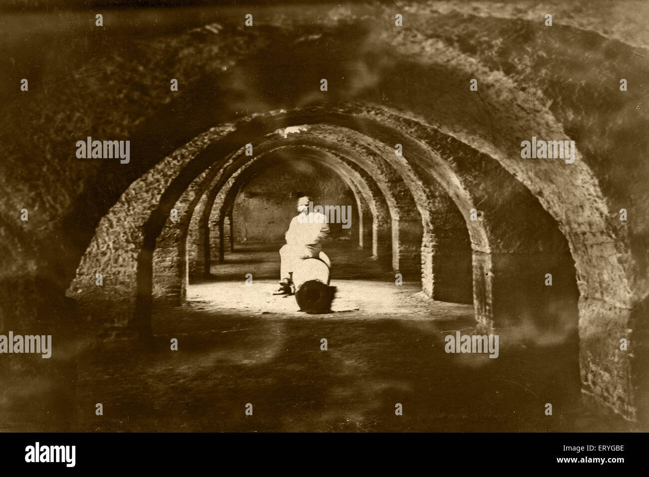 Tipu sultan prisons dungeons ; Srirangapatnam ; Mysore ; Karnataka ...
