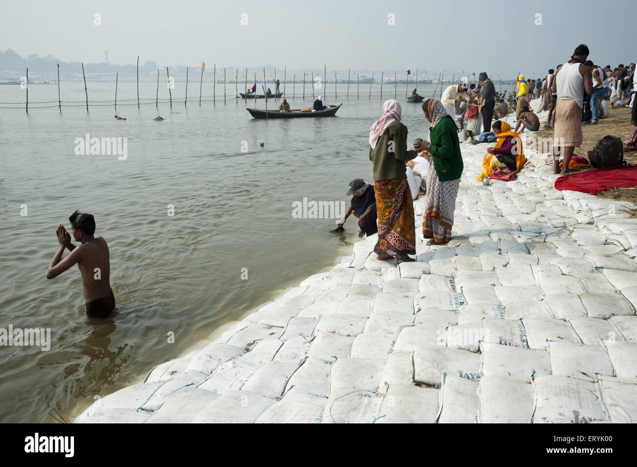 Women bathing in river hi-res stock photography and images - Alamy