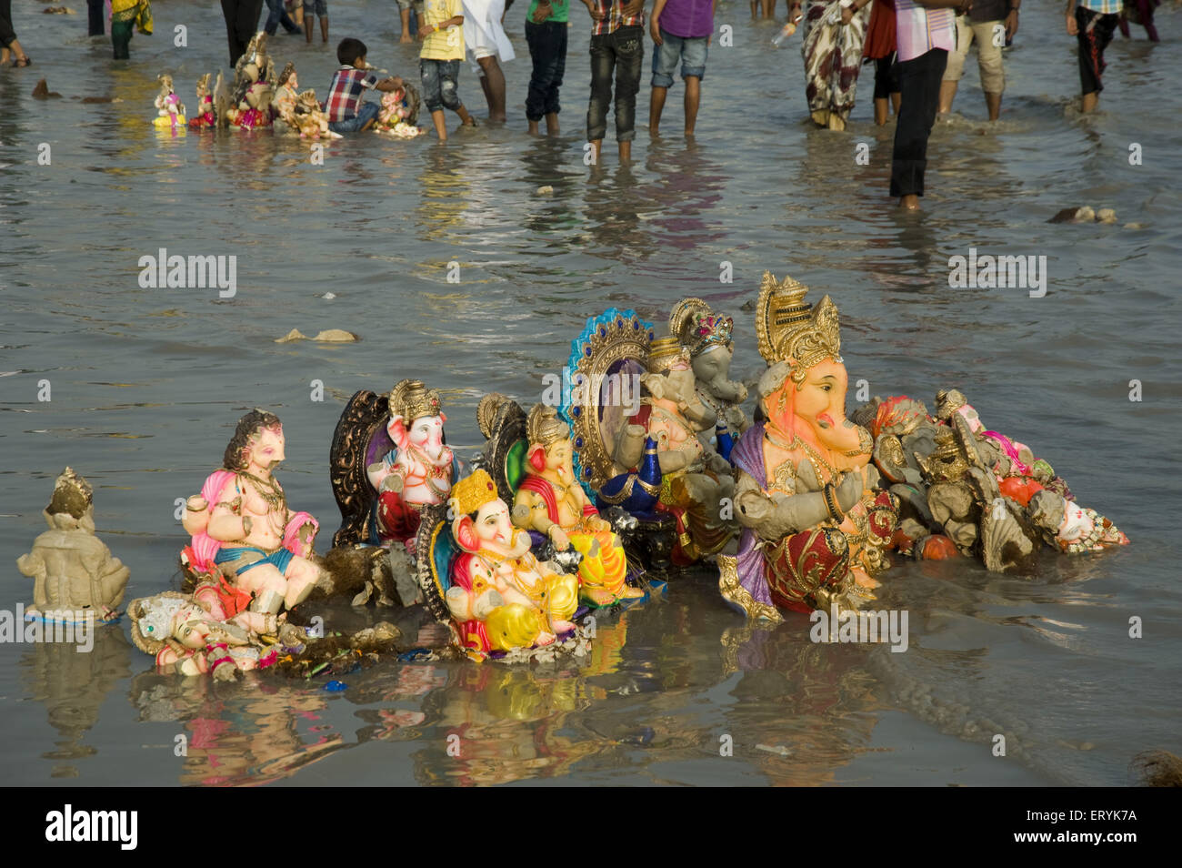 lord ganesh immersion in mumbai at maharashtra India Stock Photo - Alamy