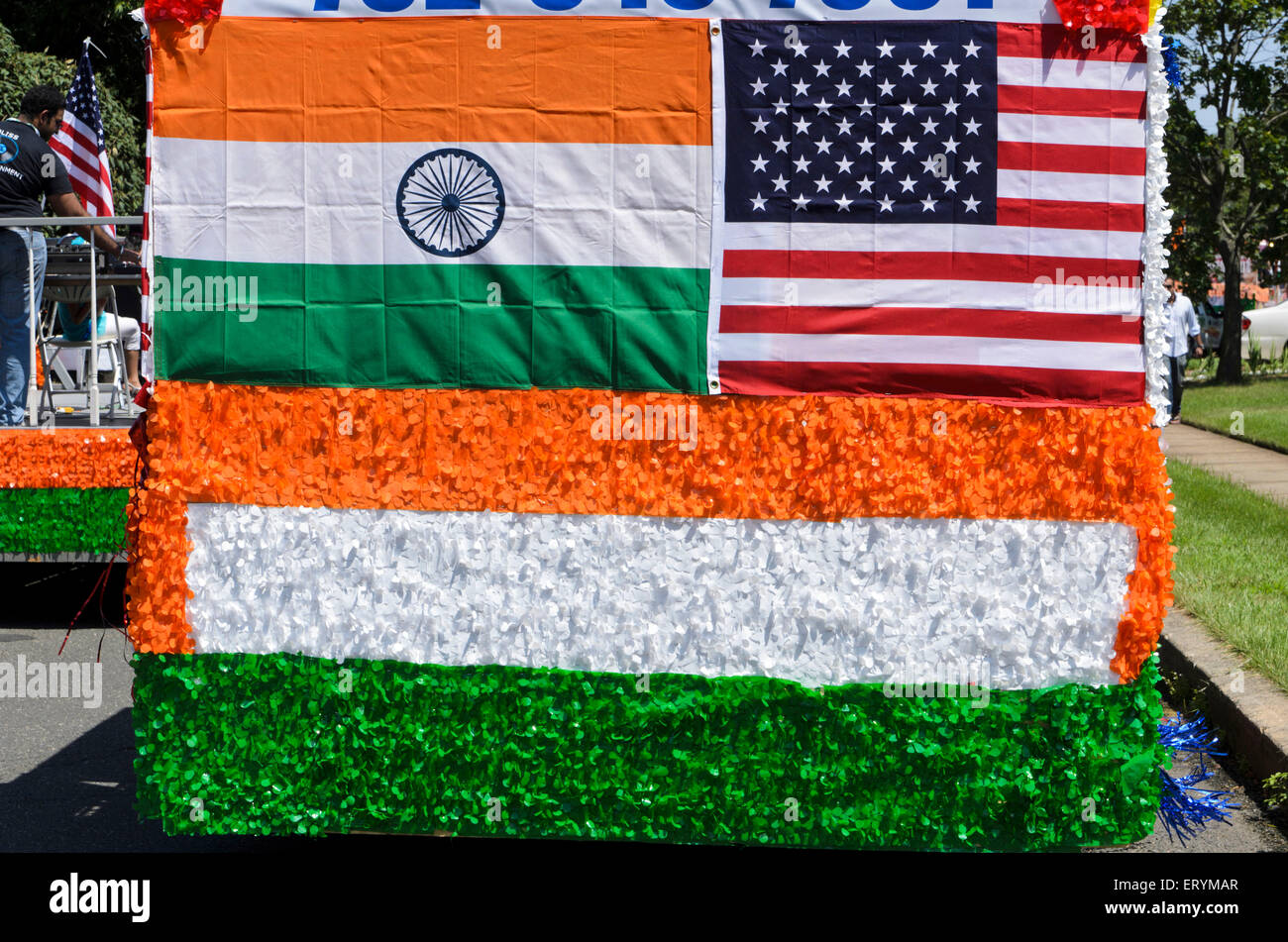 Independence Day Parade Procession on Oak tree Road Edison Town New ...