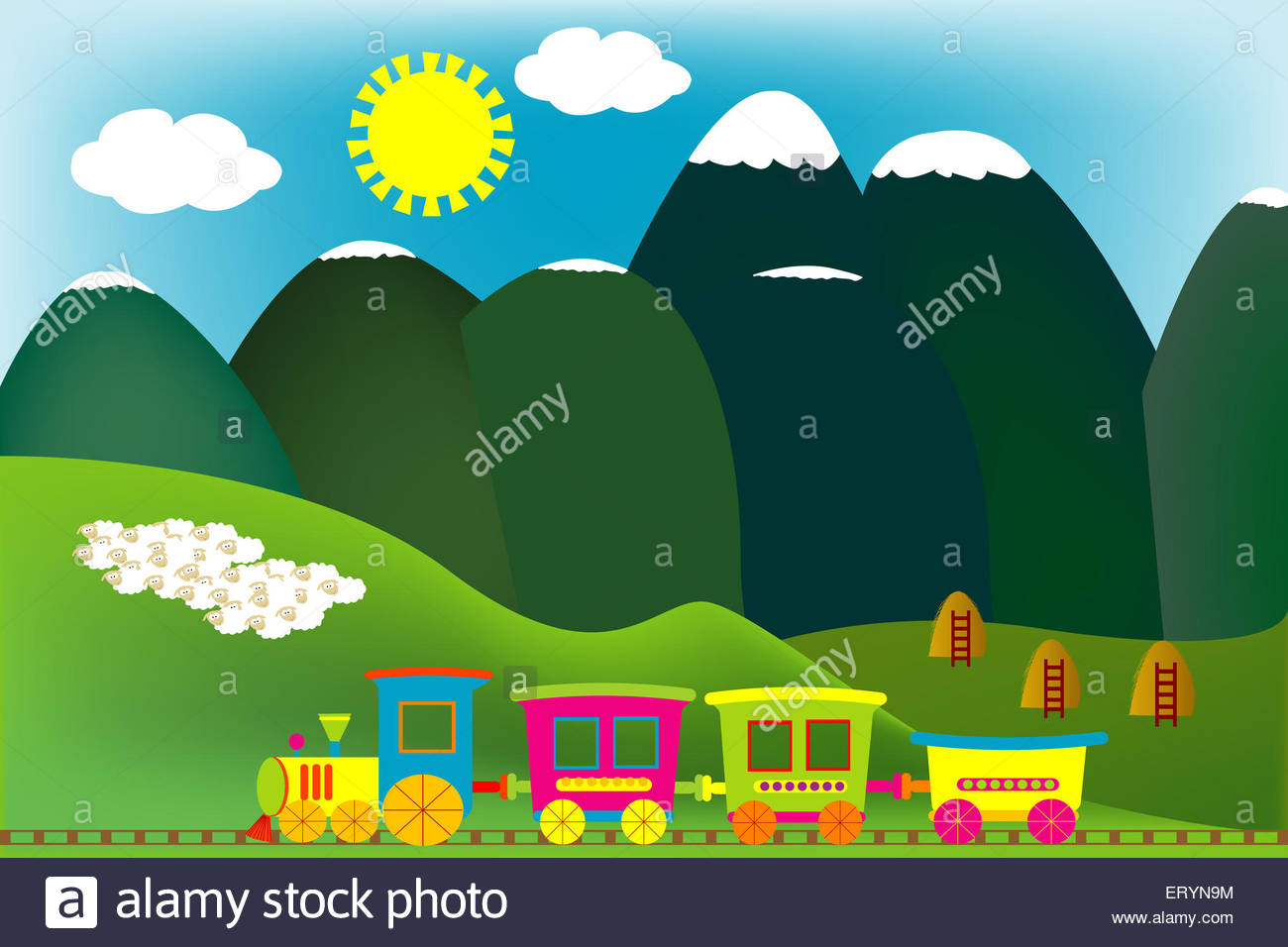Cartoon Train Stock Photos & Cartoon Train Stock Images - Alamy