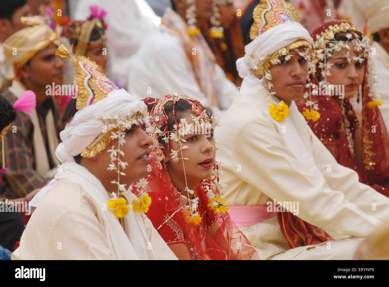 Couples getting married at mass marriage function organized by Sant ...