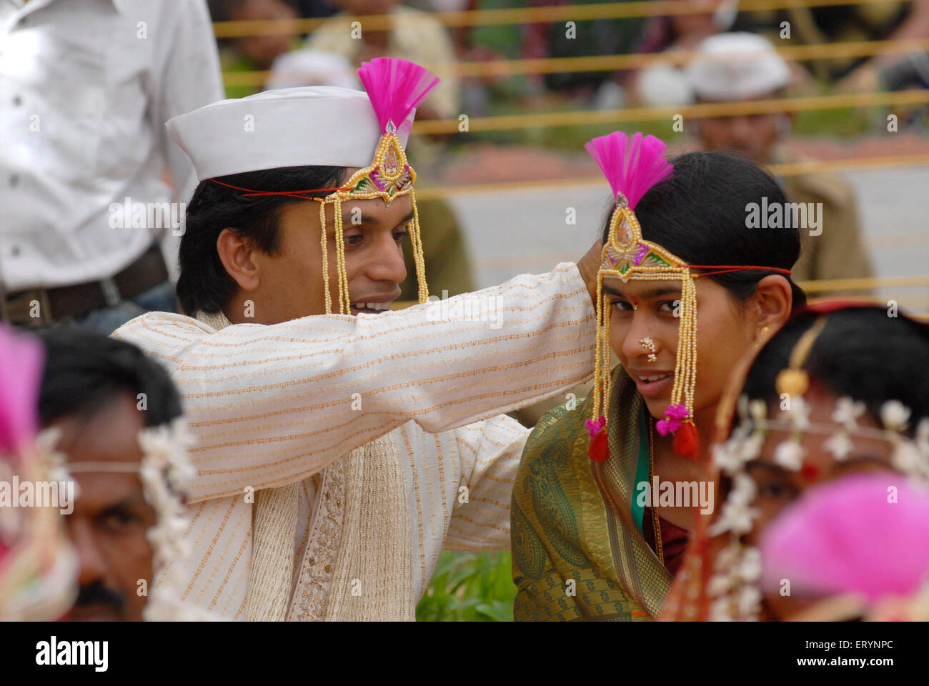 Couples getting married at mass marriage function organized by Sant ...