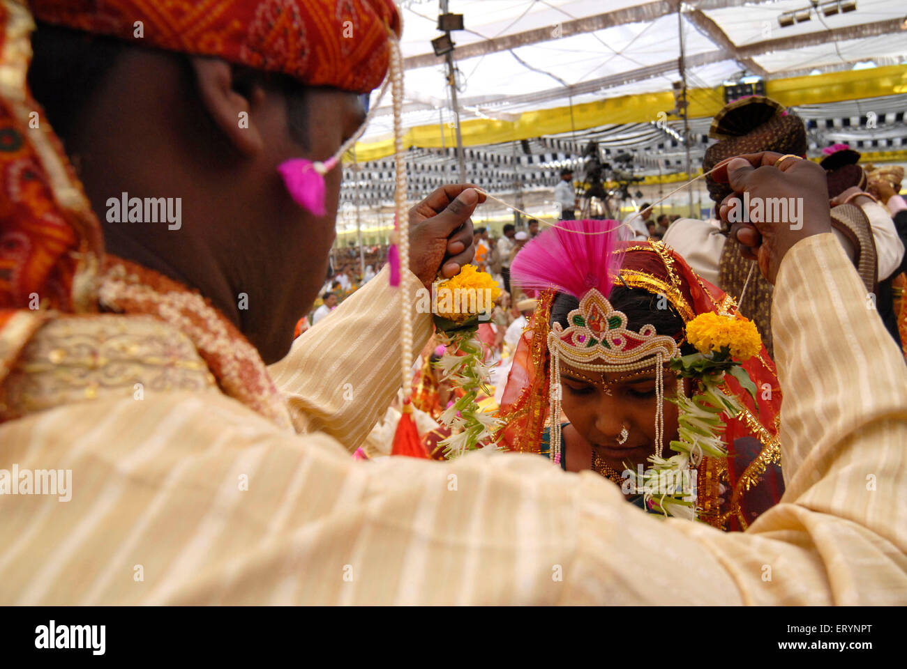 Couples getting married at mass marriage function organized by Sant ...