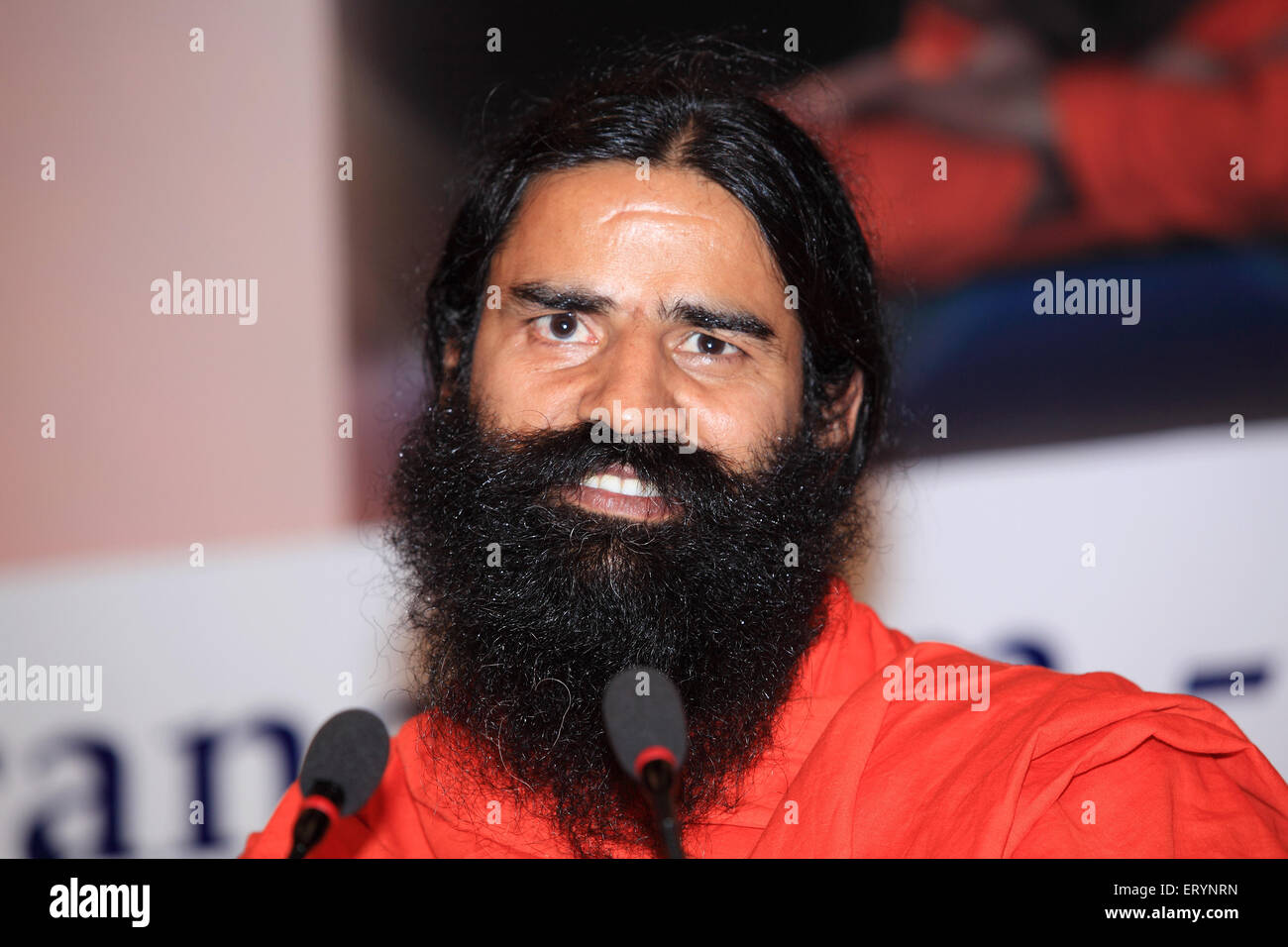 Yoga guru baba ramdev ; Bombay ; Mumbai ; Maharashtra ; India NOMR ...