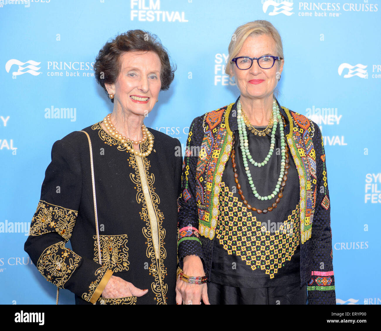 Sydney, Australia. 10th June, 2015. (L-R) June Dally-Watkins, Director ...