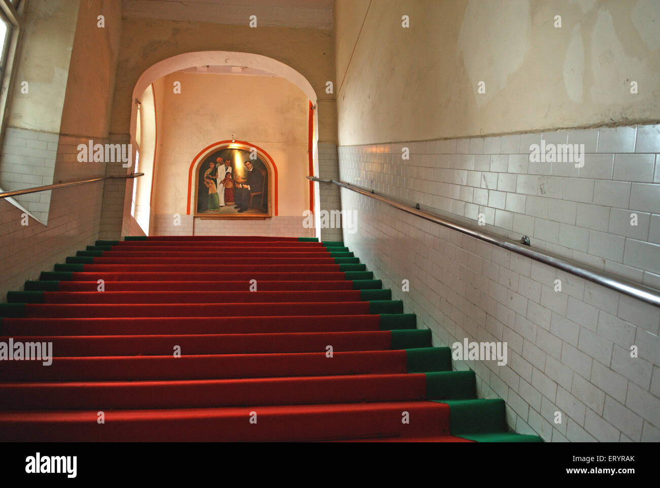 Steps leading to painting of Sir Waldemar Mordechai Wolff Haffkine in ...