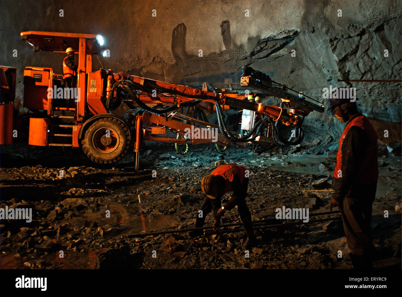 Tunnelling work , Chutak Hydroelectric Plant project , Suru River ...