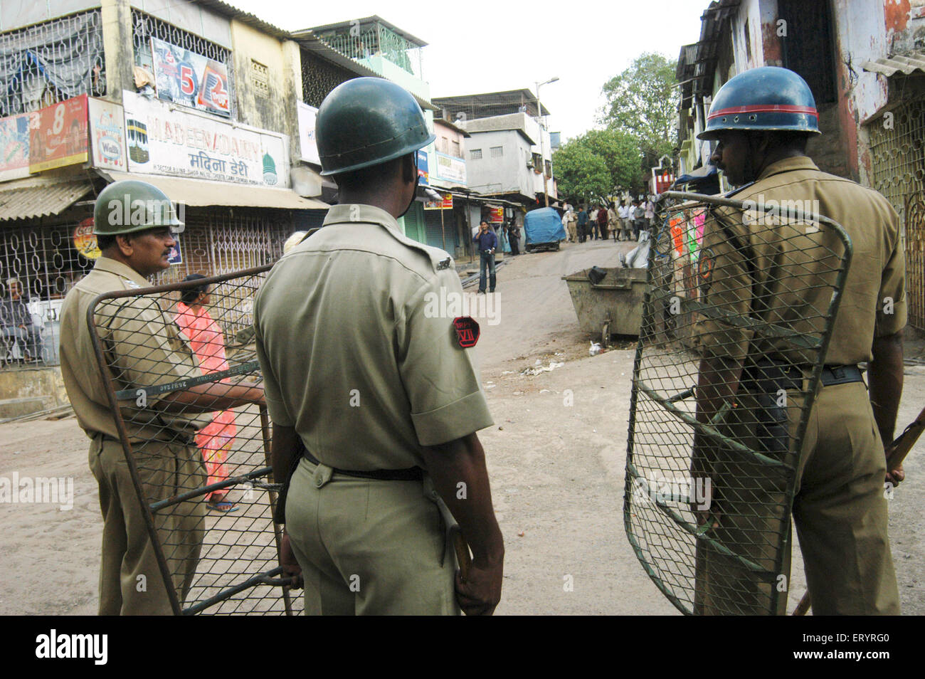 Police to control riot , Cheeta Camp , Trombay , Bombay , Mumbai ...