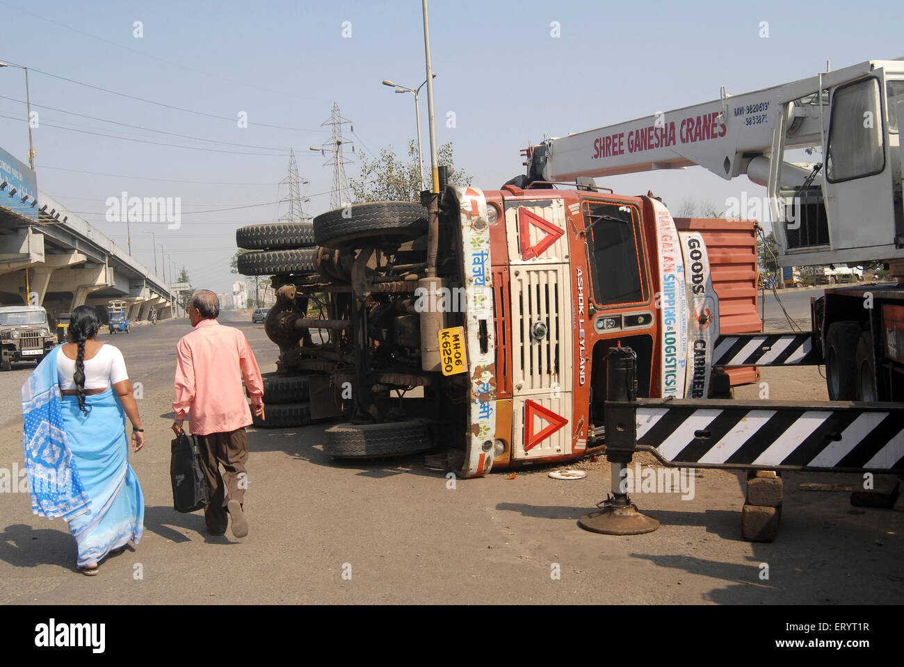Accident two trucks hi-res stock photography and images - Alamy