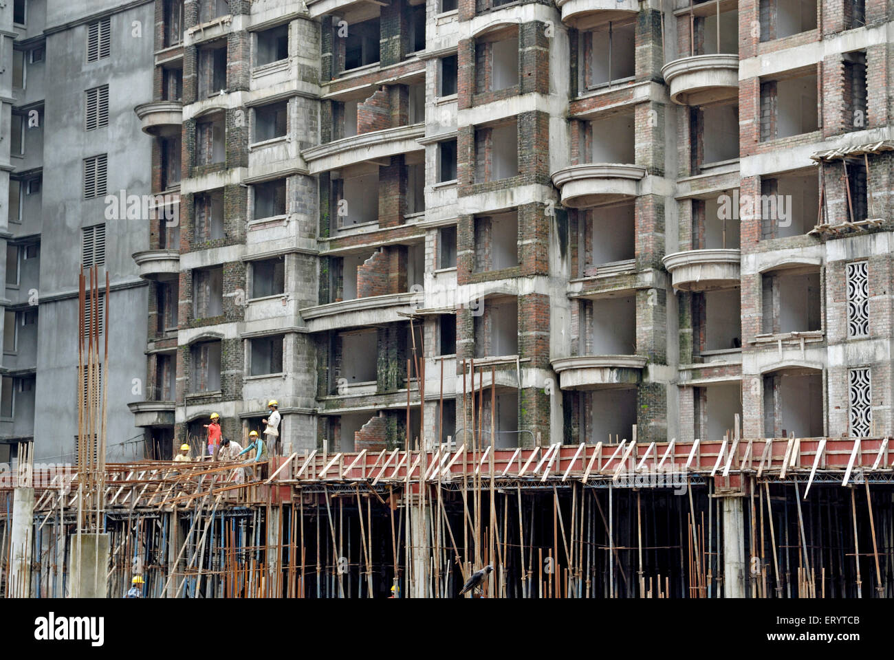 Indian Residential Building Construction Site