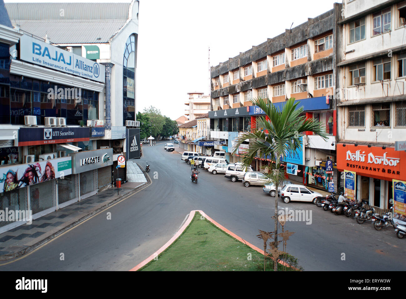 Panjim street ; Panaji ; Panijm ; Goa ; India , asia Stock Photo - Alamy