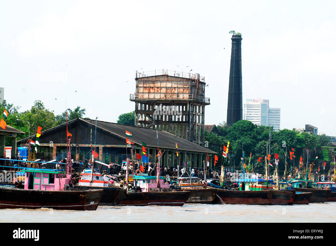 Sasson dock ; Colaba ; Bombay Mumbai ; Maharashtra ; India Stock Photo ...