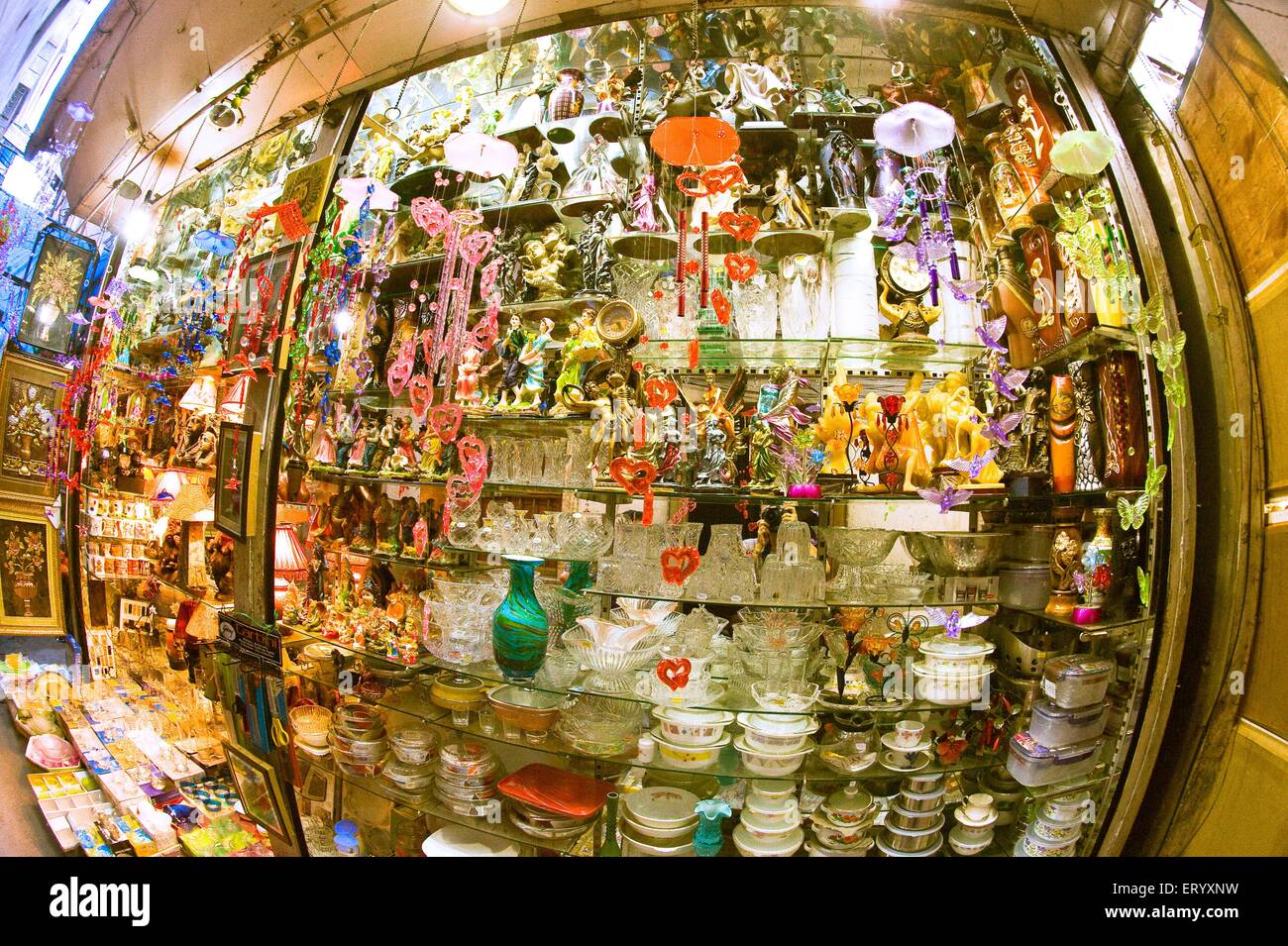 Glass artefact shop, Gariahat, Calcutta, Kolkata, West Bengal, India ...