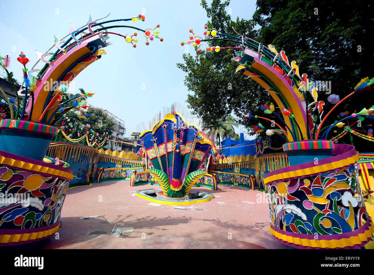 Durga puja decoration at kolkata ; Calcutta ; India Stock Photo - Alamy