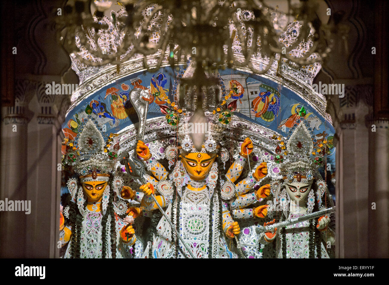 Statue of goddess durga at kolkata ; Calcutta ; India Stock Photo - Alamy