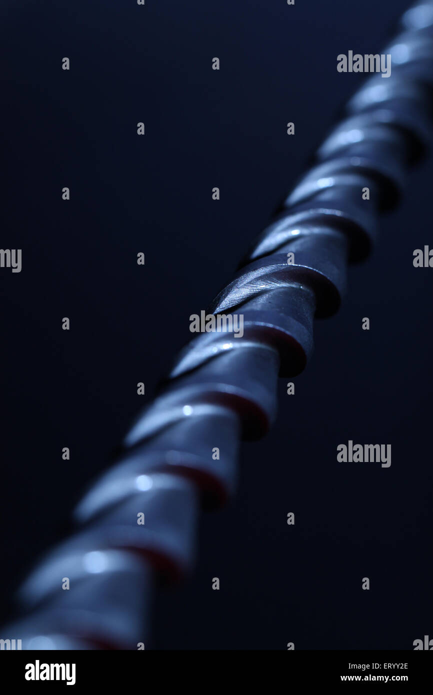 Macro shot of a drill bit Stock Photo - Alamy