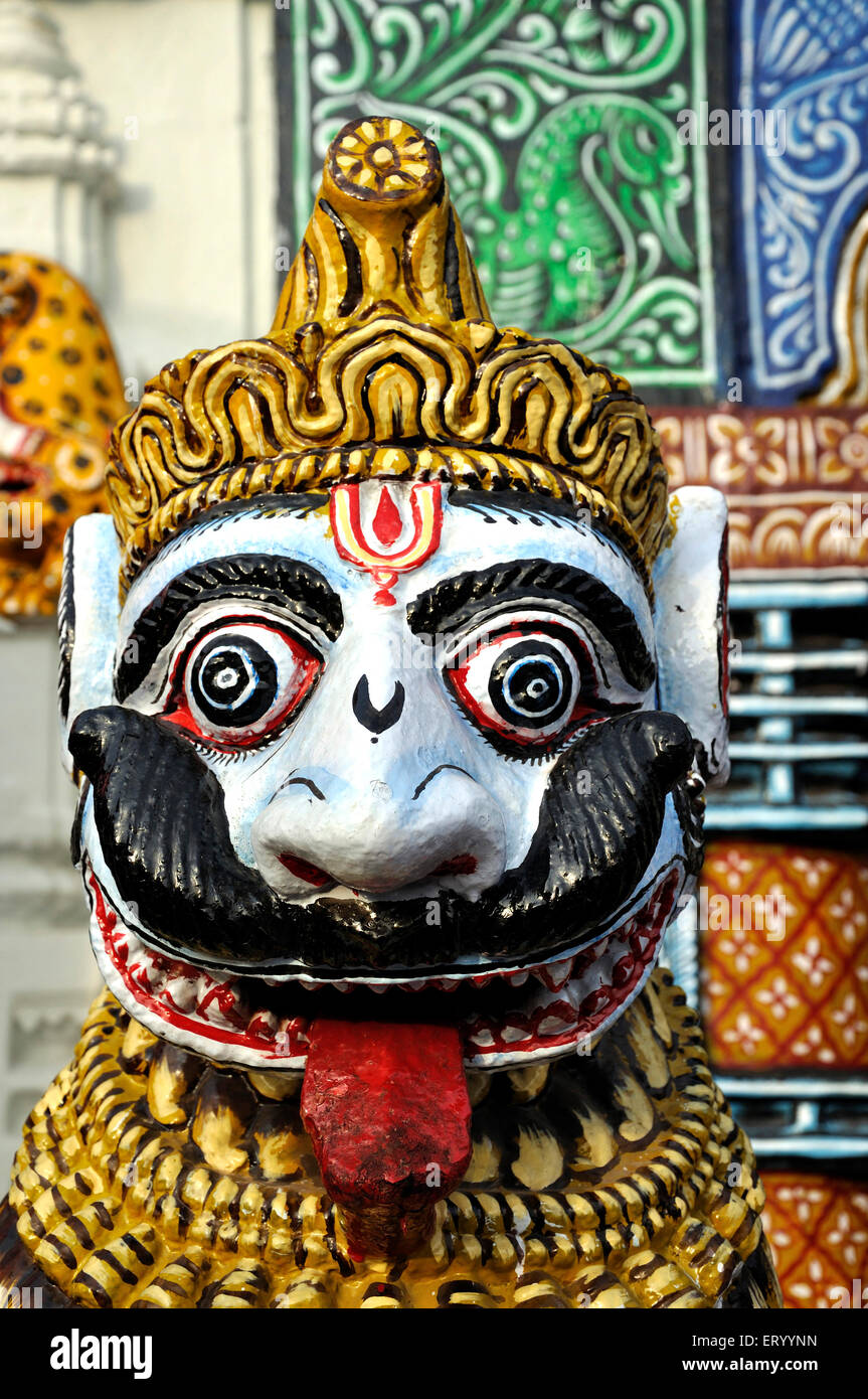 Lord Jaganath temple sculpture ; Puri ; Orissa ; odisha , India , asia ...