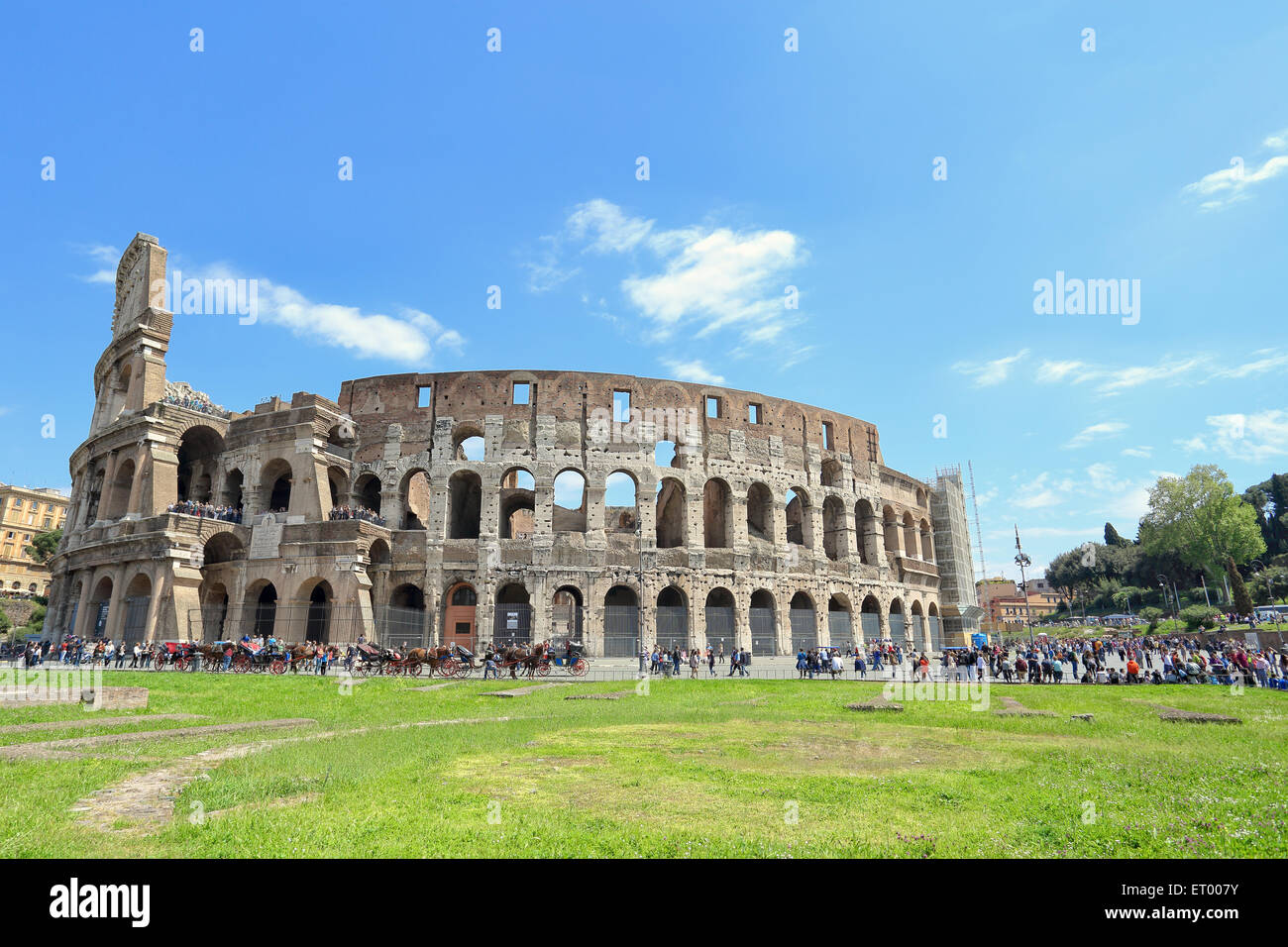 Roman coliseum on a beautiful sunny day Stock Photo - Alamy
