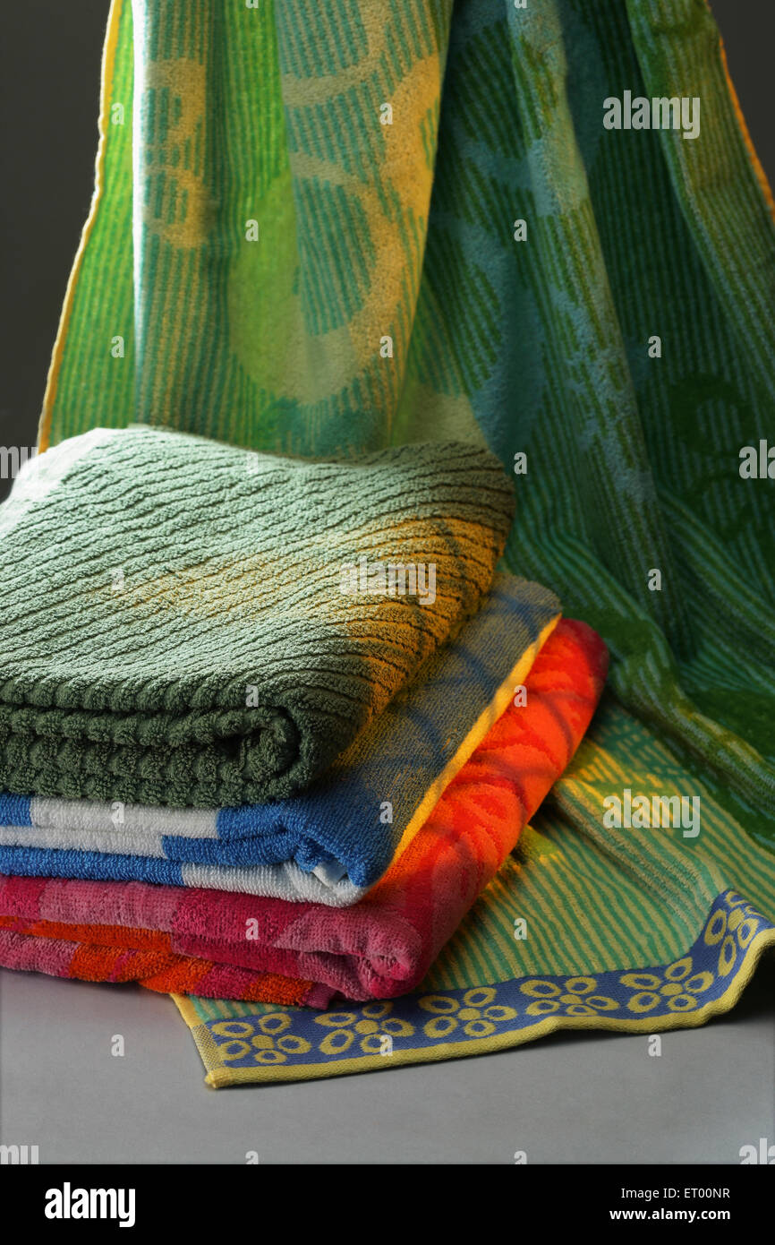cotton turkish bath towels Stock Photo - Alamy