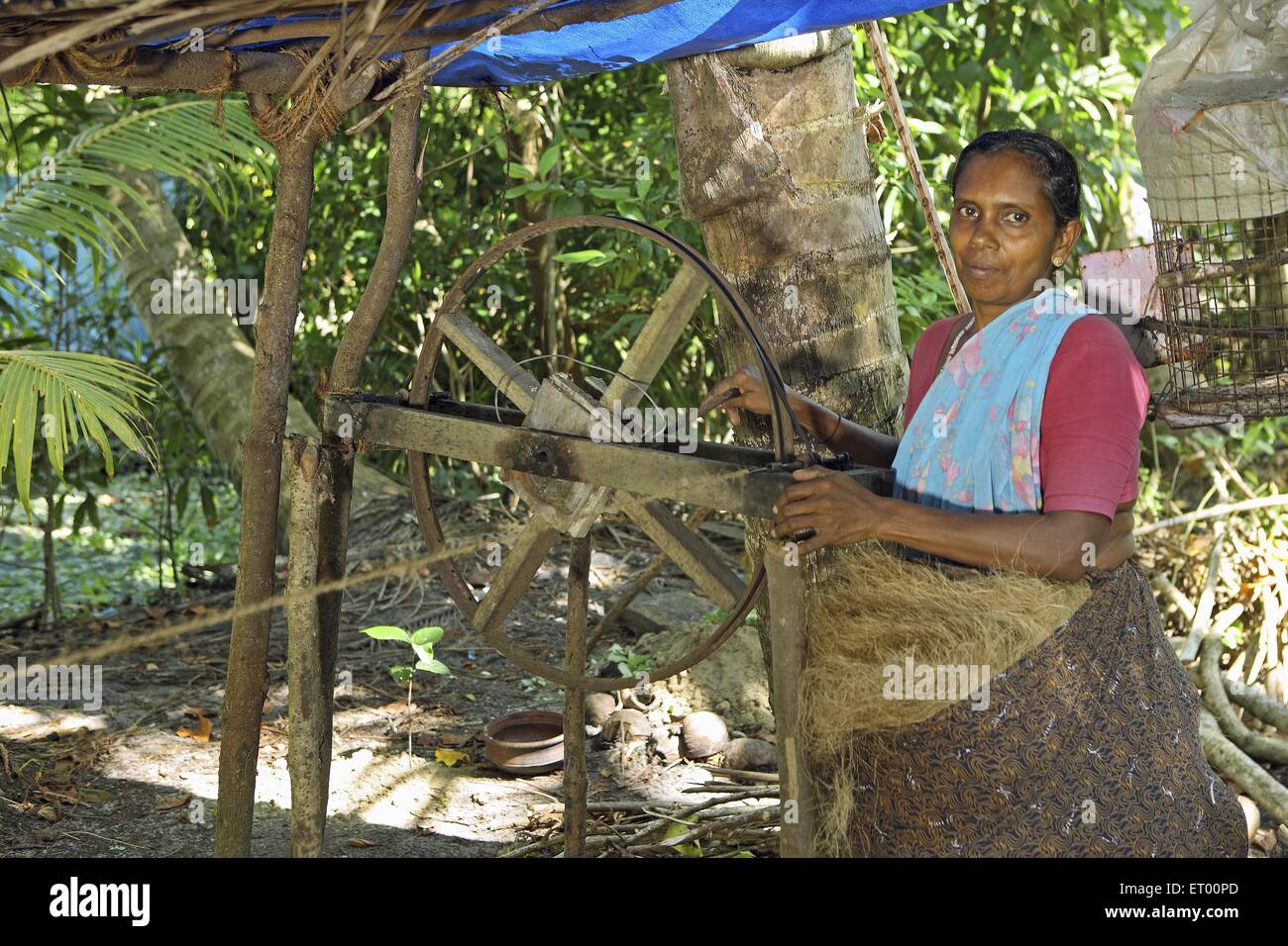 Kerala coir industry hi-res stock photography and images - Alamy
