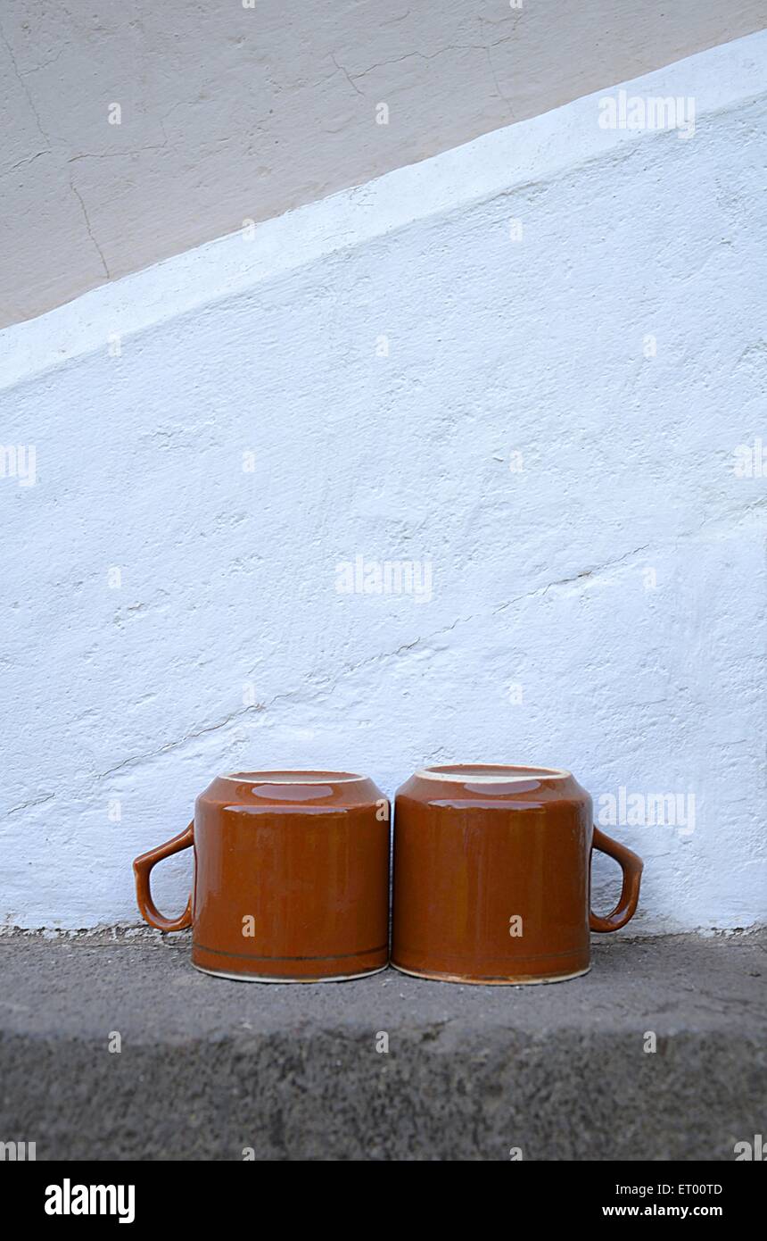 two coffee mugs Stock Photo - Alamy