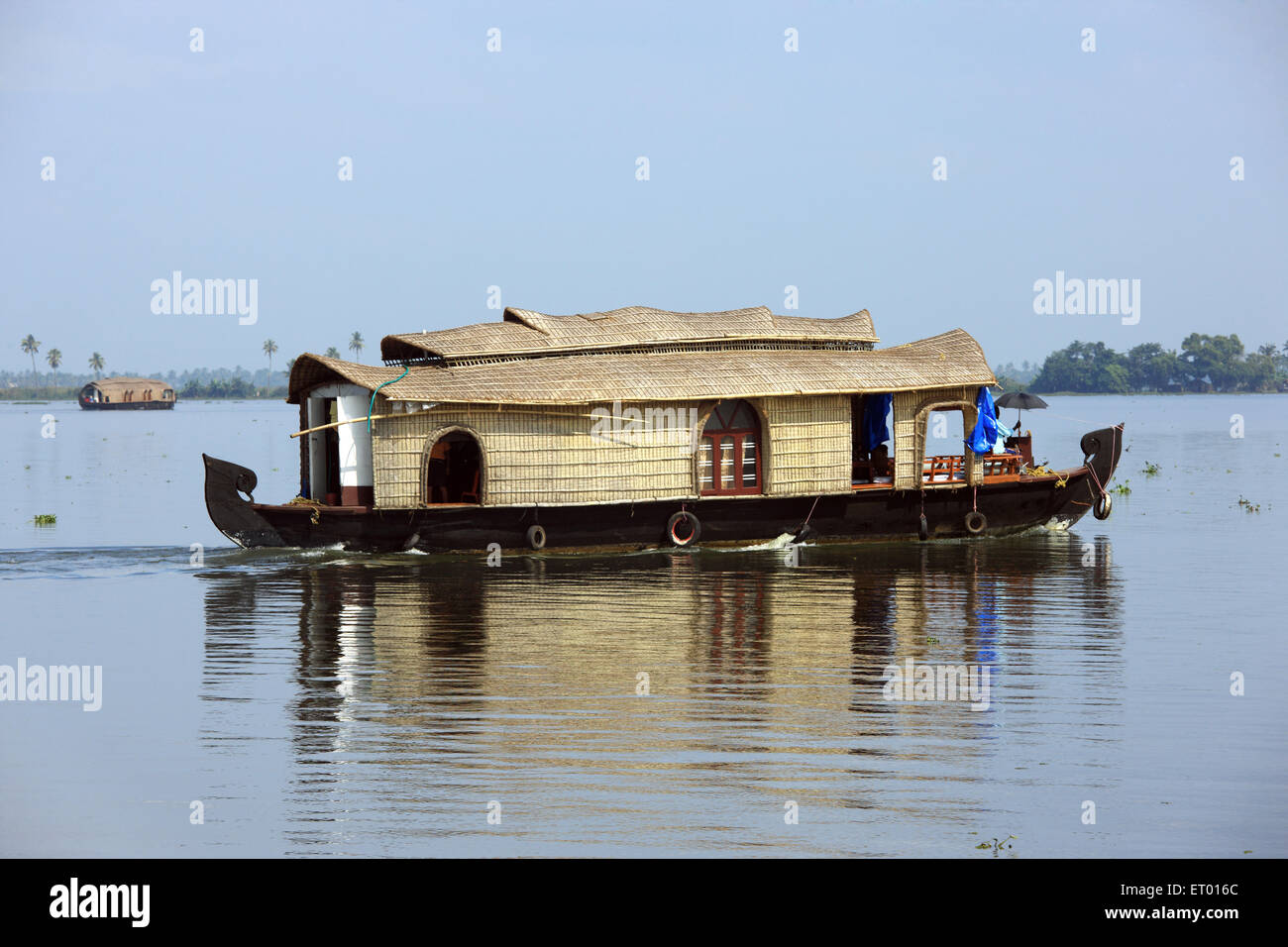 Houseboat in backwaters ; Alleppey Alappuzha ; Kerala ; India Stock ...