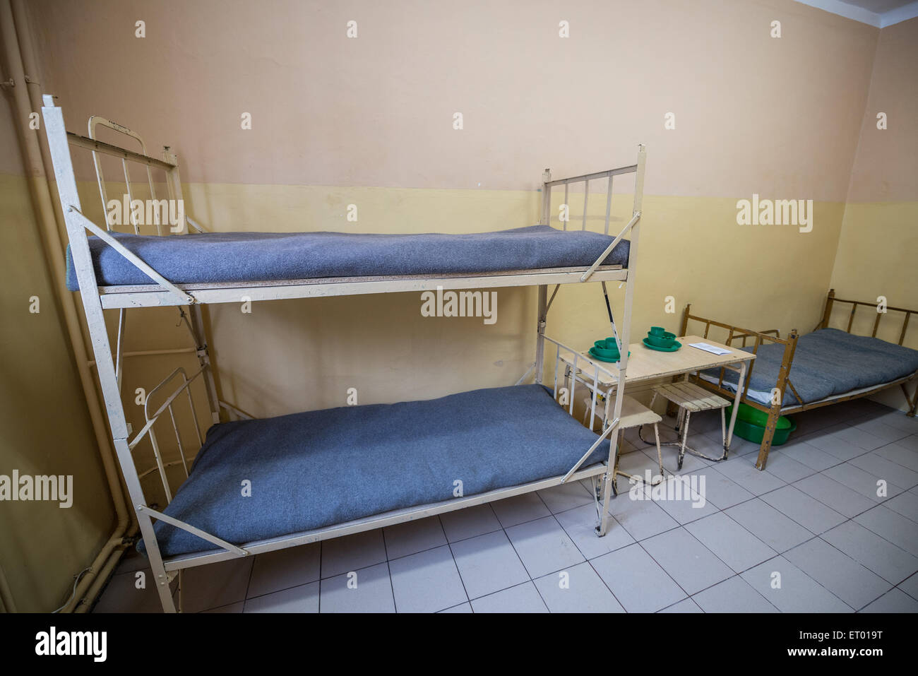 Cell in Bialoleka Prison and Correctional Facility in Warsaw, Poland ...