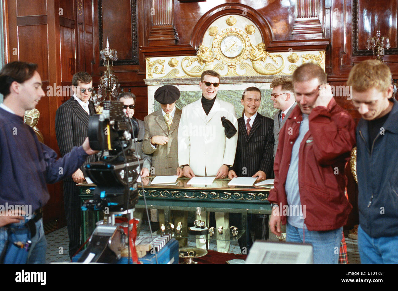 British ska group Madness pose at a photocall. 7th August 1992 Stock ...