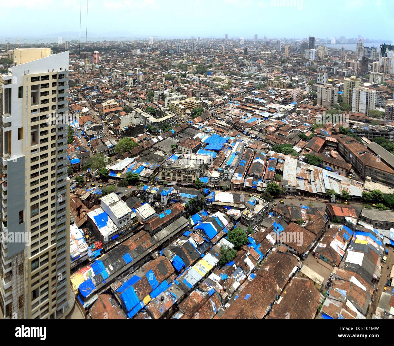 Aerial view city slums buildings High Resolution Stock Photography and ...