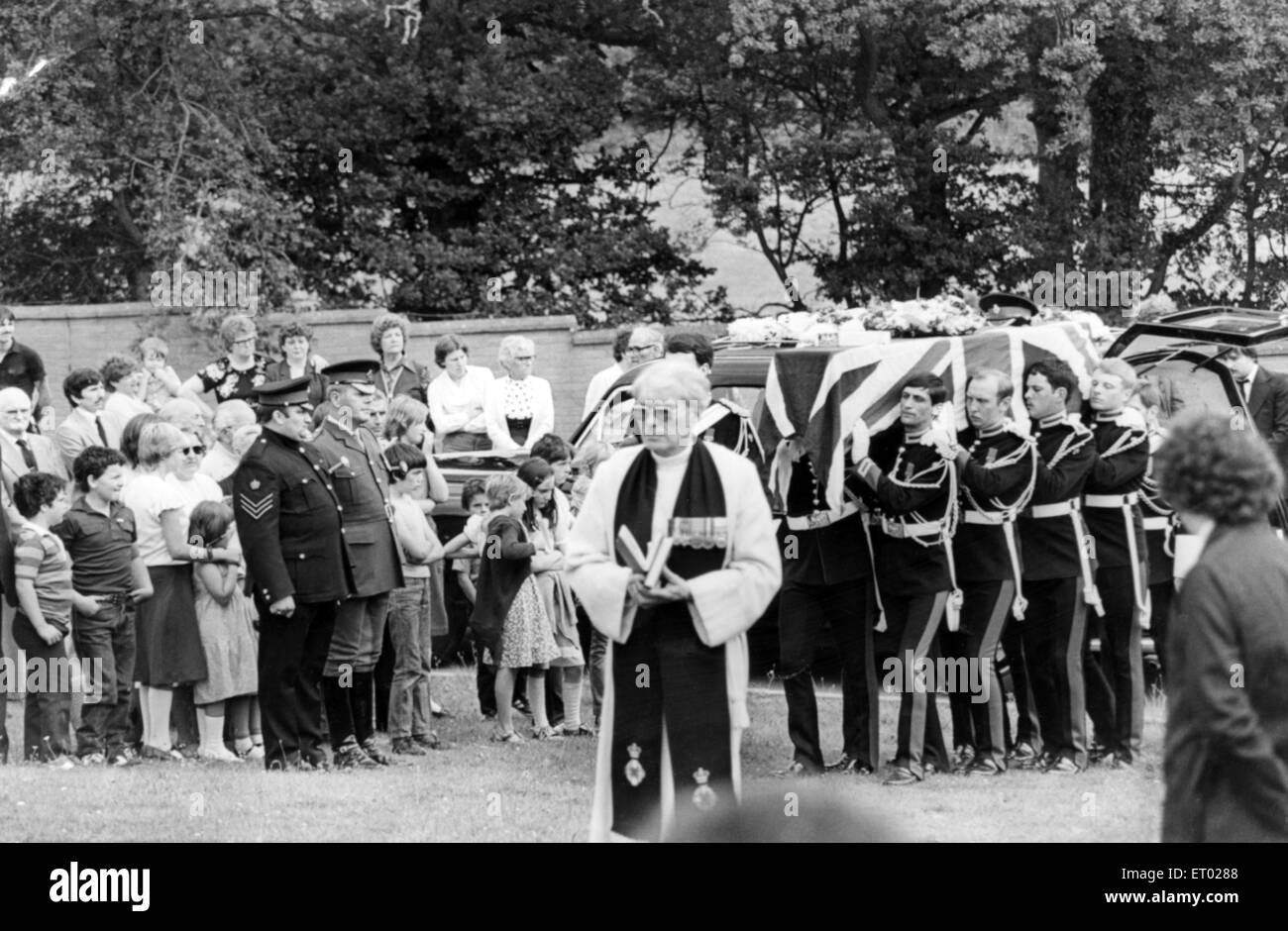 The coffin of Lance Corporal Jeffrey Young is carried by members of The ...