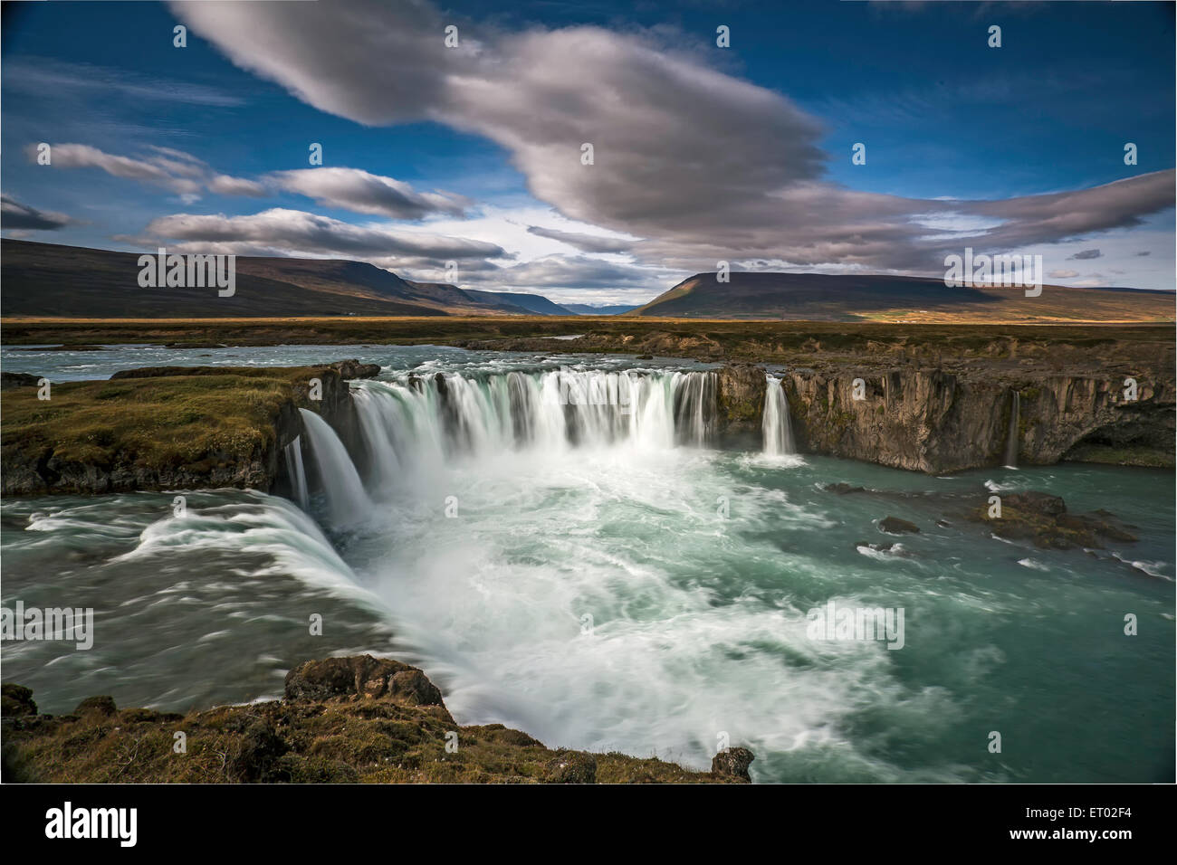 Waterfall, Godafoss, Iceland Stock Photo - Alamy