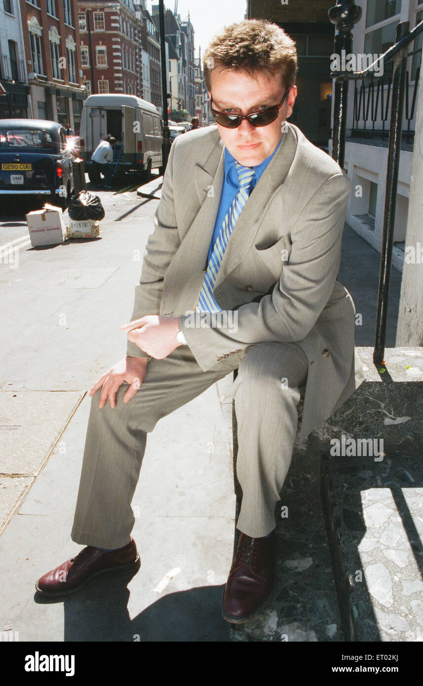 Suggs, lead singer of British ska group Madness, 30th April 1997 Stock ...