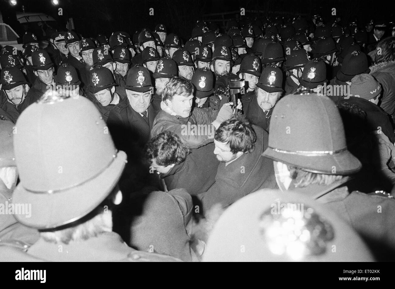 Miners strike 1984 Black and White Stock Photos & Images - Alamy