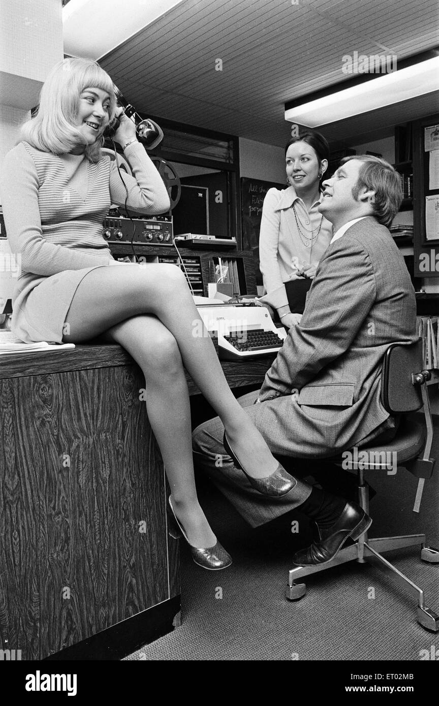 Launch of BRMB Radio, Birmingham, Tuesday 19th February 1974. BRMB is ...