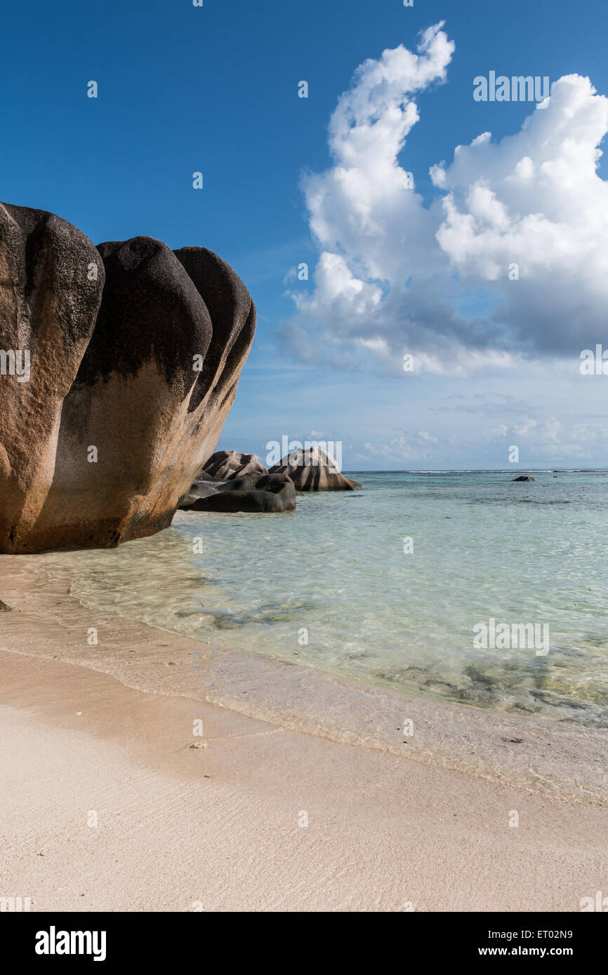 Seychelles, rock formation in the ocean Stock Photo - Alamy