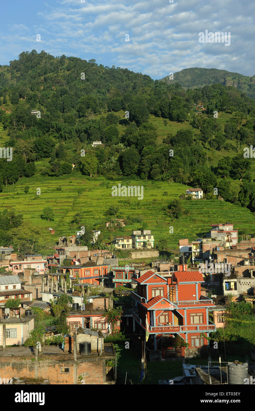 Himalayan village , Besisahar , Besishahar , Lamjung , Gandaki , Nepal ...