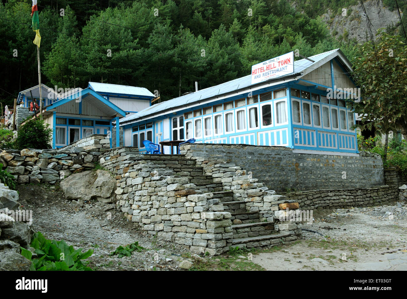 Hotel Hill Town , Chame , Manang , Gandaki Zone , Nepal , Federal ...