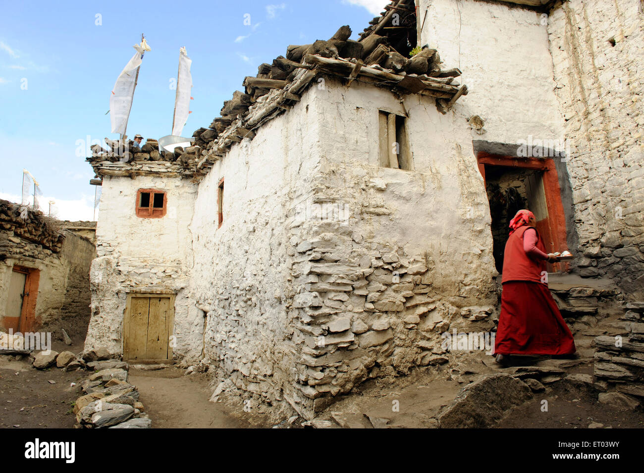 Nepal village stone house hi-res stock photography and images - Alamy