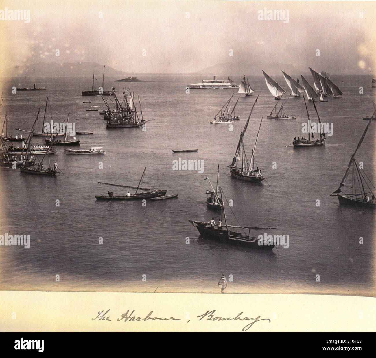 Harbour of Bombay ; Bombay now Mumbai ; Maharashtra ; India Stock Photo ...