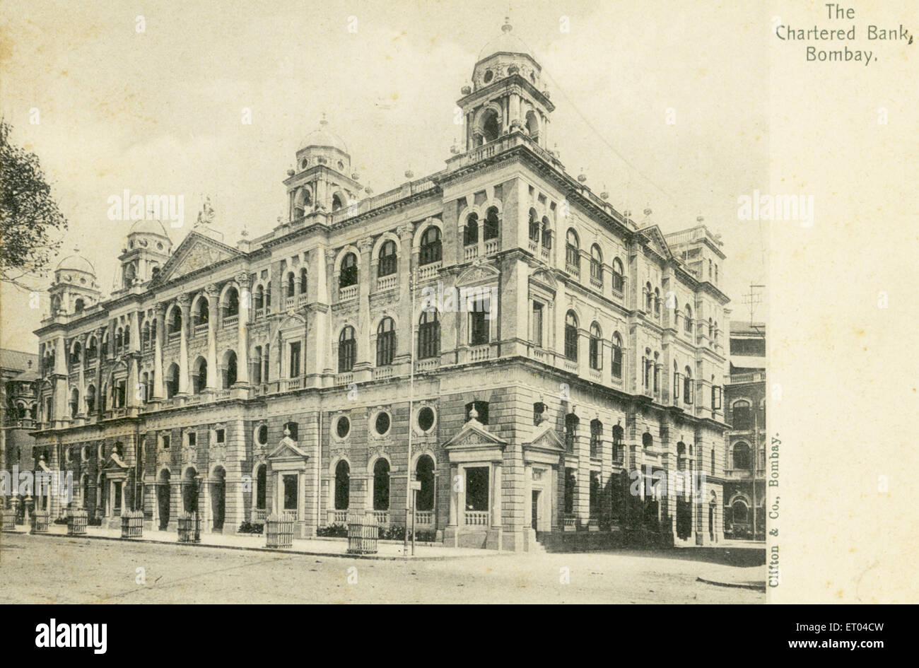 The Chartered Bank of India building , Old vintage 1900s photo , Flora ...