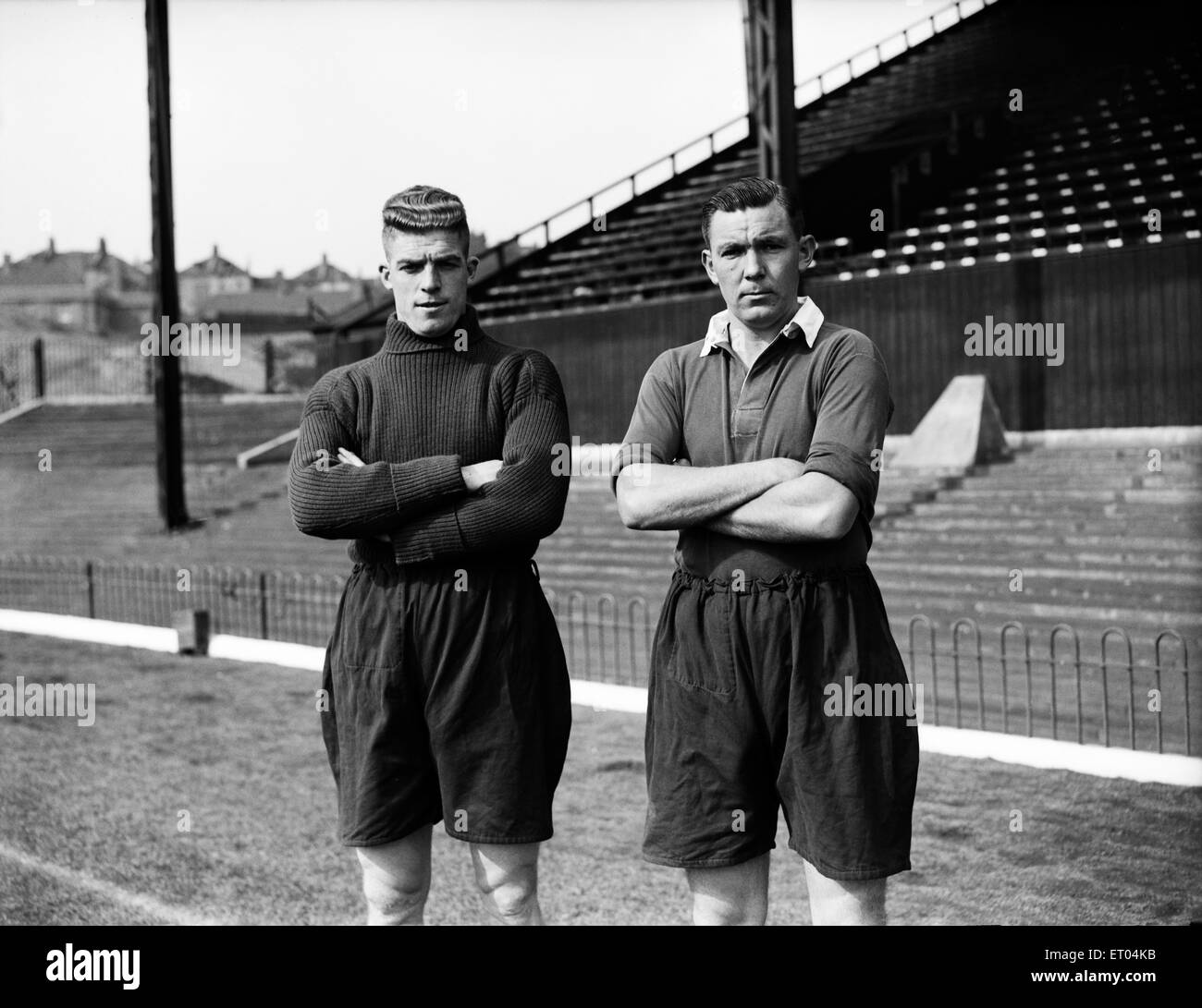 Members of Charlton Athletic Football Club, Sam Bartram and Bert Turner ...